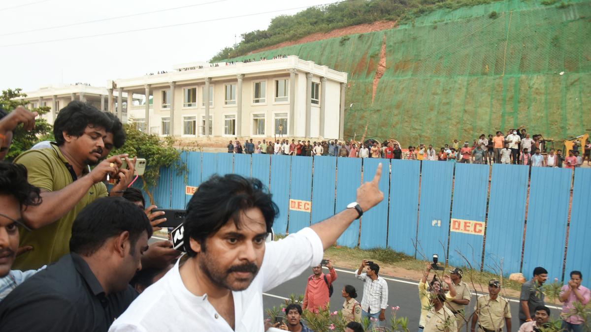 Pawan Kalyan slams Jagan for ‘destroying Rushikonda’ in Vizag, which he visits amid many police ...